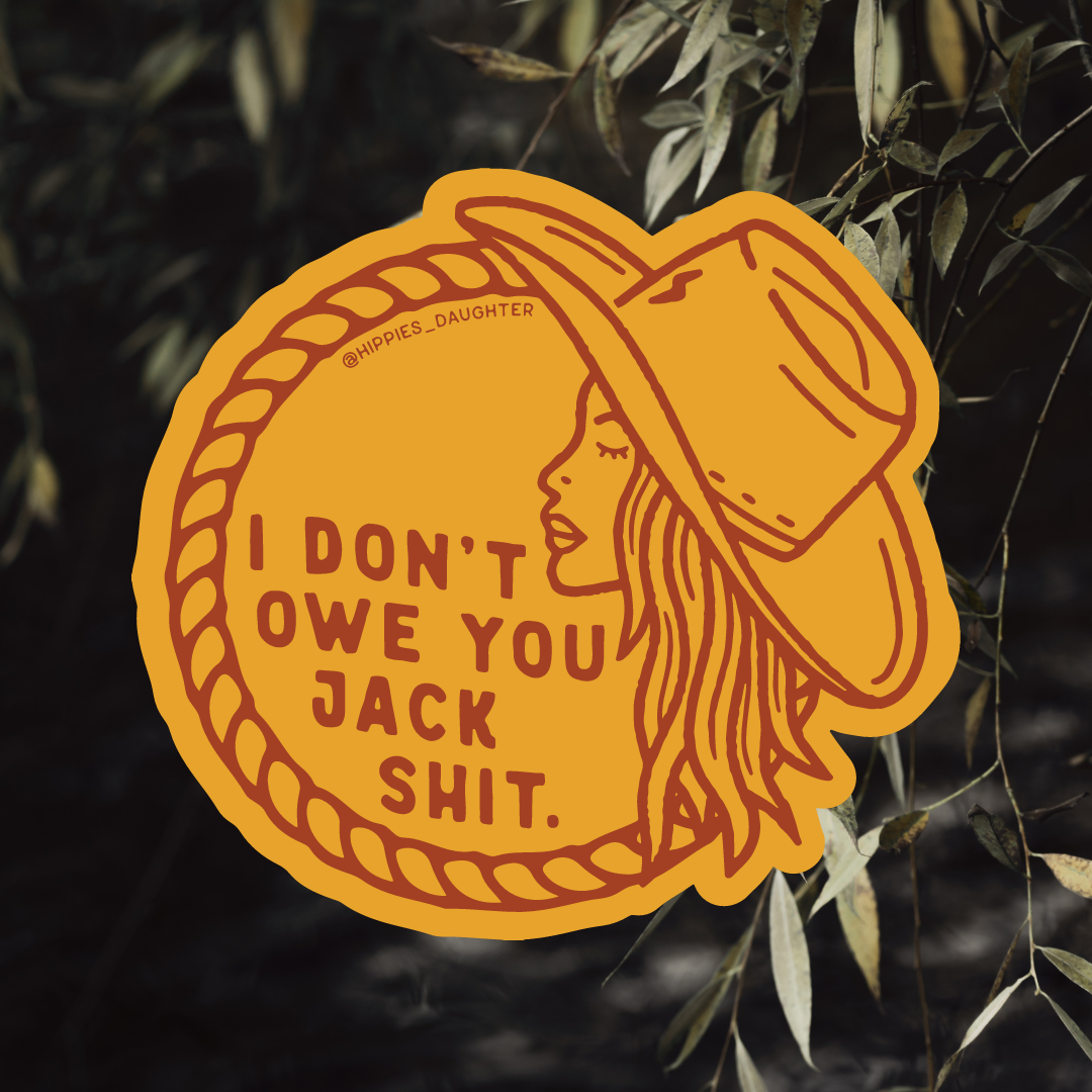 Jack shit // sticker – Hippie's Daughter