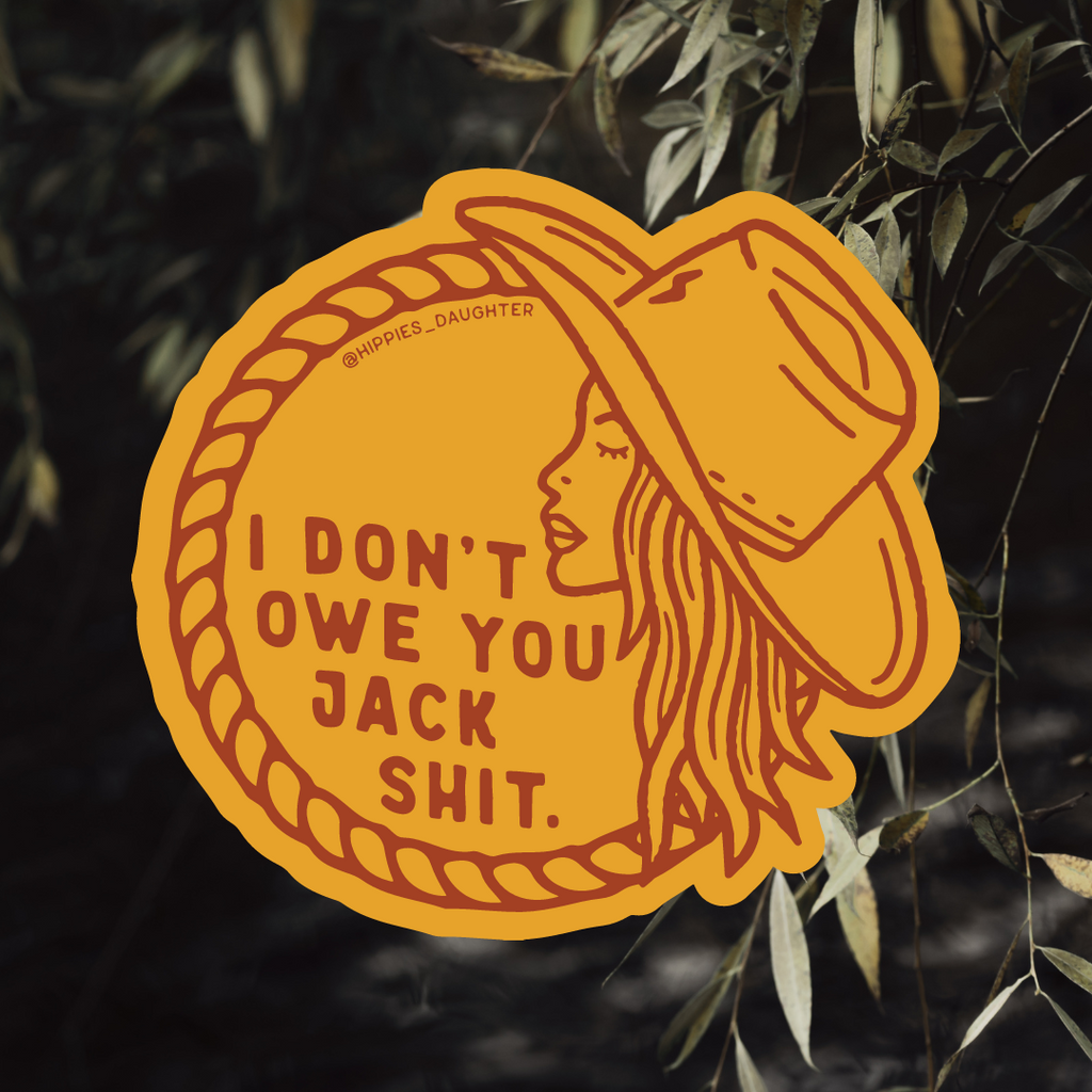 Jack shit // sticker – Hippie's Daughter